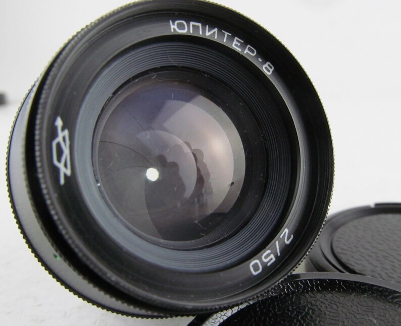 JUPITER 8 Lens Black 50mm F2.0 M39 Mount Soviet Rangefinder Manual ...