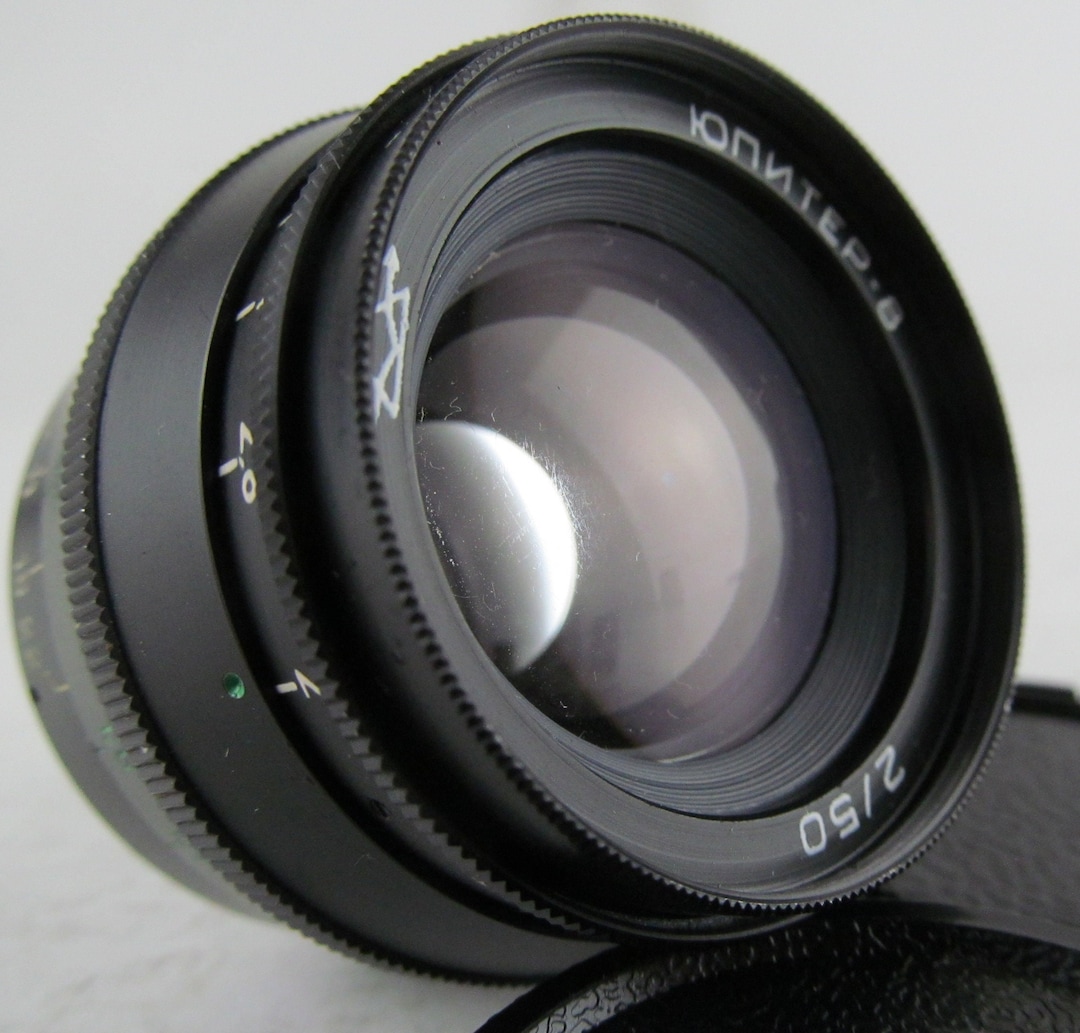 JUPITER 8 Lens Black 50mm F2.0 M39 Mount Soviet Rangefinder Manual ...