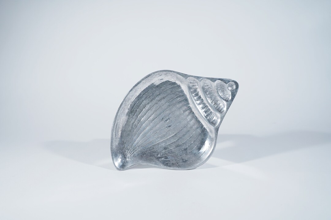 Vintage Aluminum Sea Shell Catch All Trinket Dish - Etsy