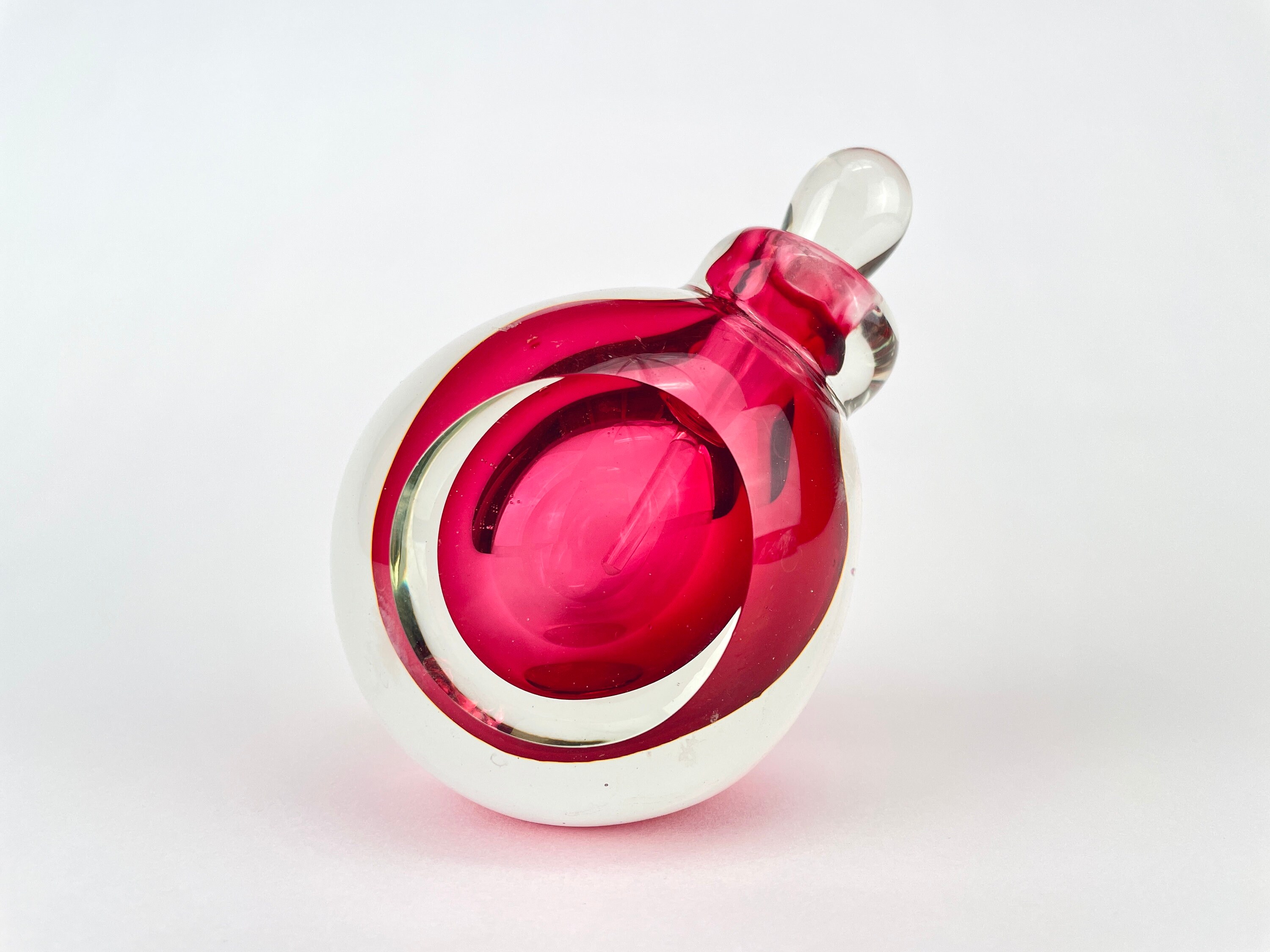 Mid-century Modern Fuchsia Art Glass Perfume Flacon - Etsy