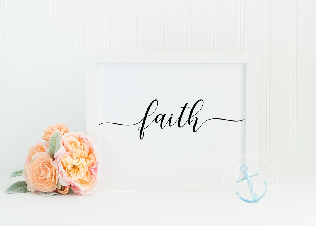 Faith Printable 8x10 Landscape Horizontal Print Faith Art - Etsy