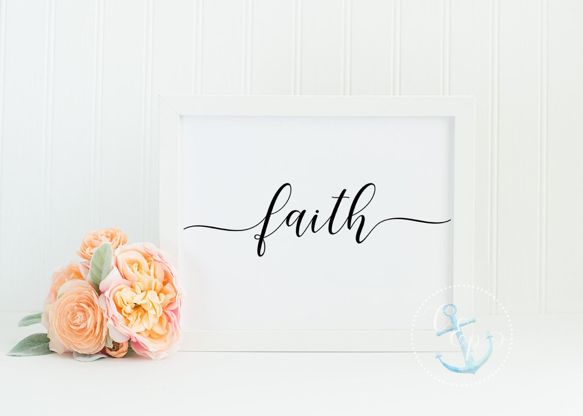 Faith Printable 8x10 Landscape Horizontal Print Faith Art - Etsy
