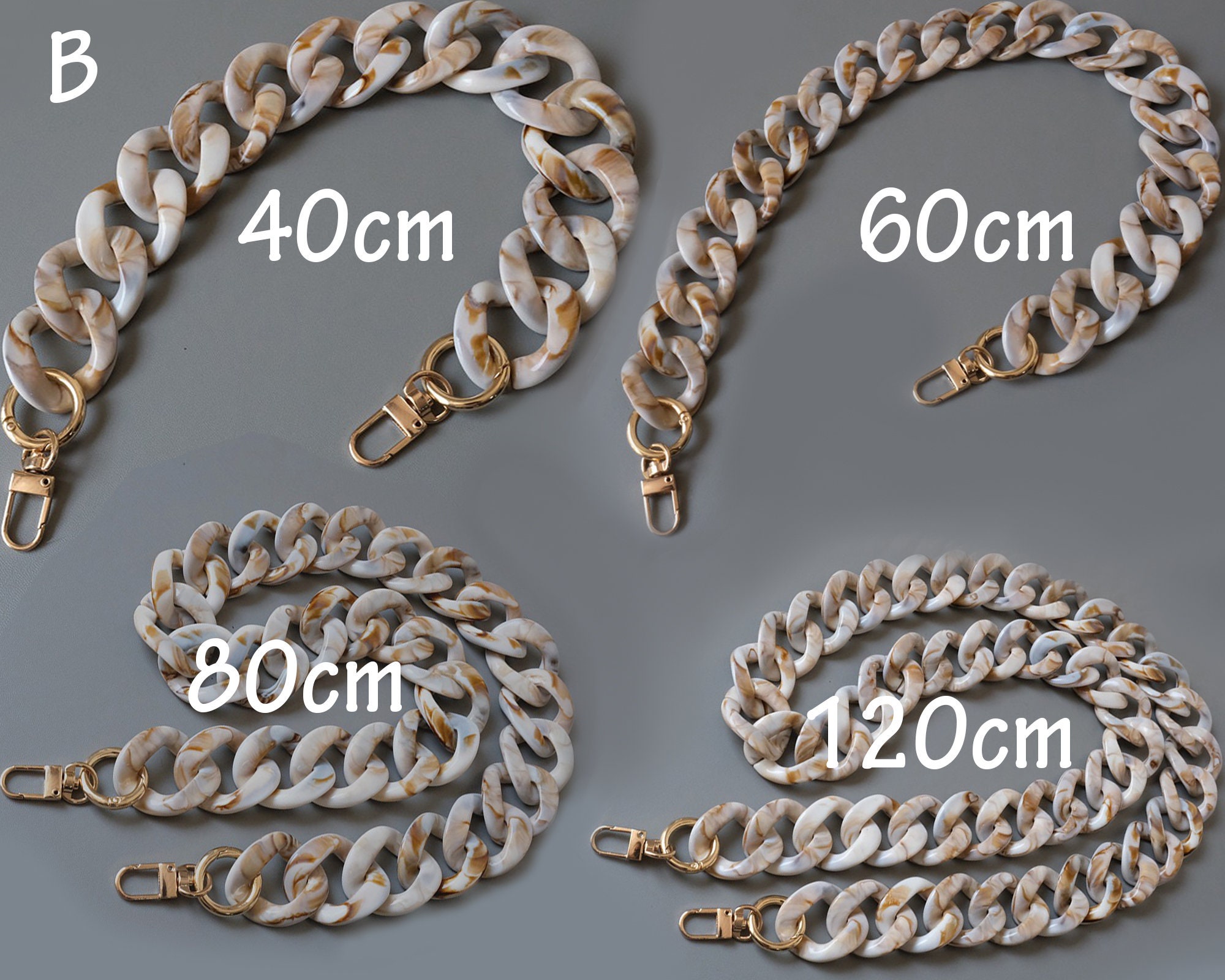 Resin chainAcrylic High Quality Purse ChainMetal Crossbody | Etsy