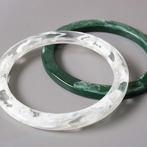 Outer 11.5cm O Ring Style Acrylic Bag/handbag Handle/a Pair Acrylic ...