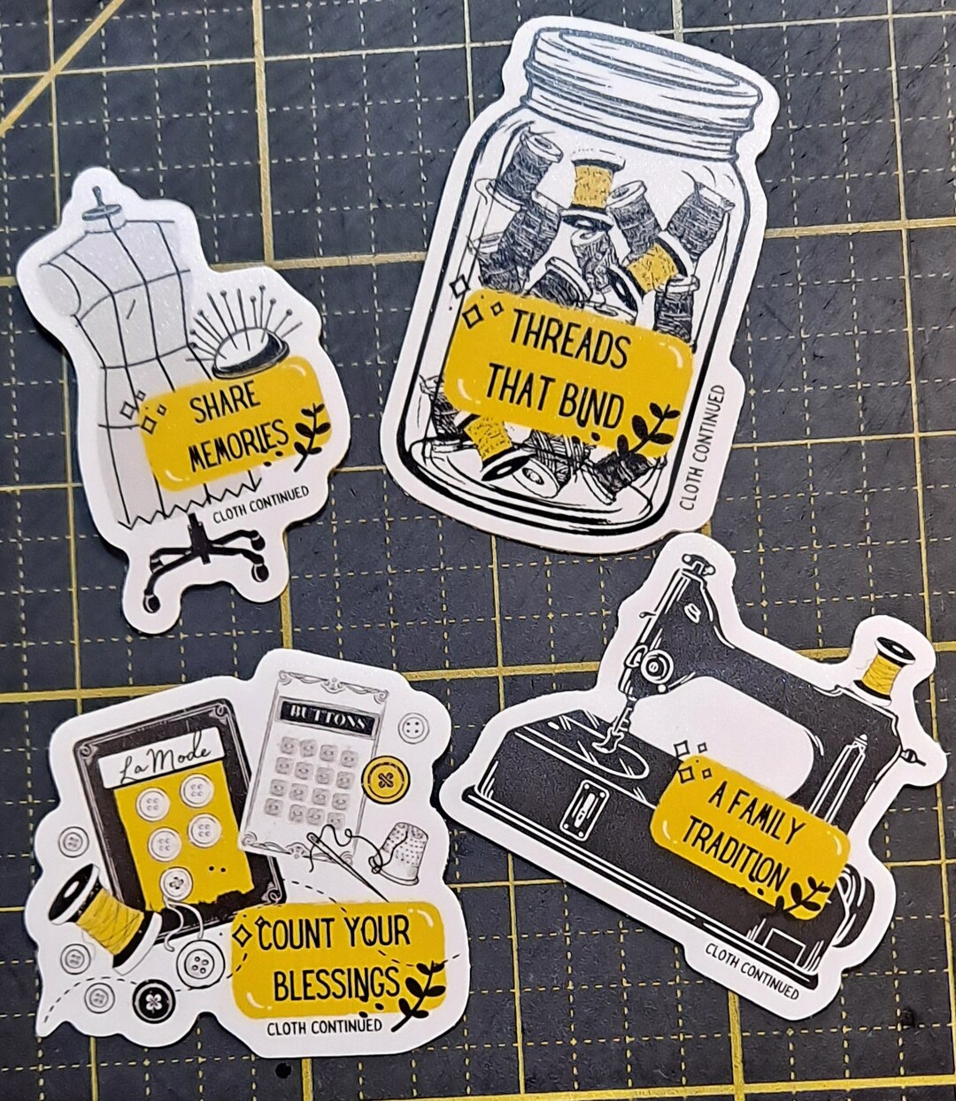 Sewing is Universal Sticker Set| Vinyl Waterproof| Waterbottle Stickers ...