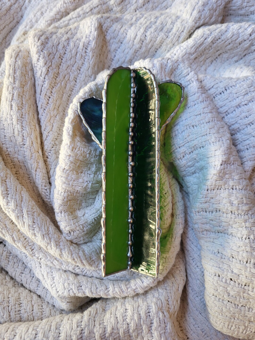 Saguaro Cactus Stained Glass Suncatcher Free-standing large - Etsy