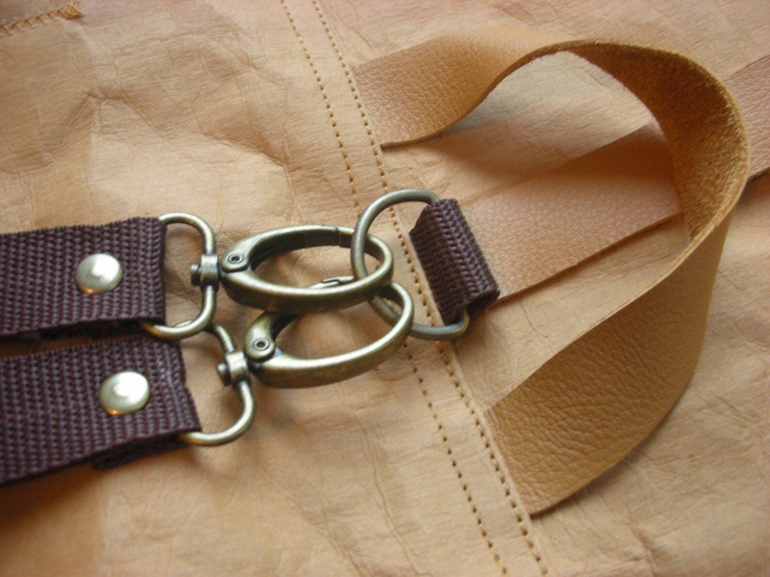 Snappap bronze Urban Backpack Washable Paper | Etsy