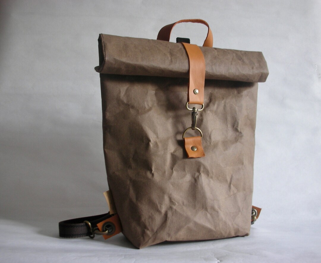 Snappap- "roll Top-duo" Urban Backpack, Washable Paper Bag, Vegan Bag ...