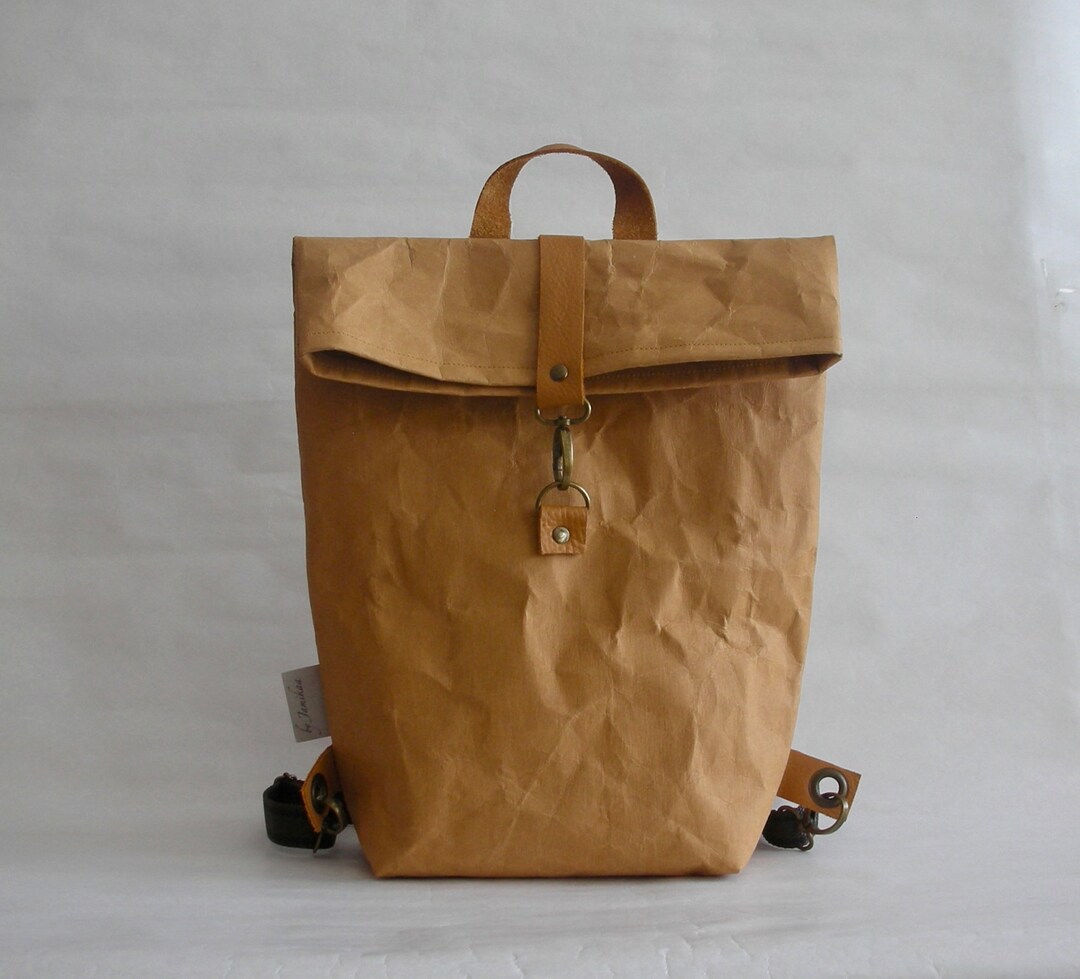 Snappap- "bronze" Urban Backpack, Washable Paper Bag, Vegan Bag ...