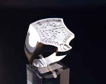 Universal Kenpo Karate Symbol Black Okinawan Ed Parker Kenpo Sterling ...