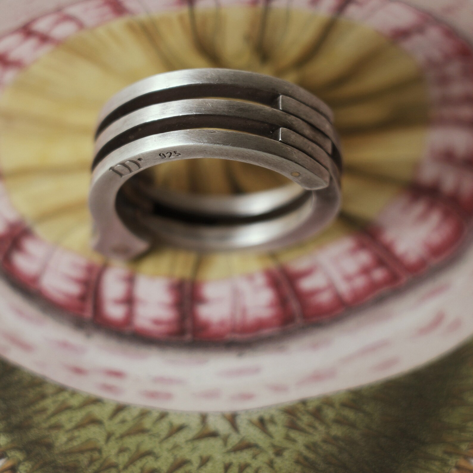 Lock Ring, Industrial Sterling Silver - Etsy