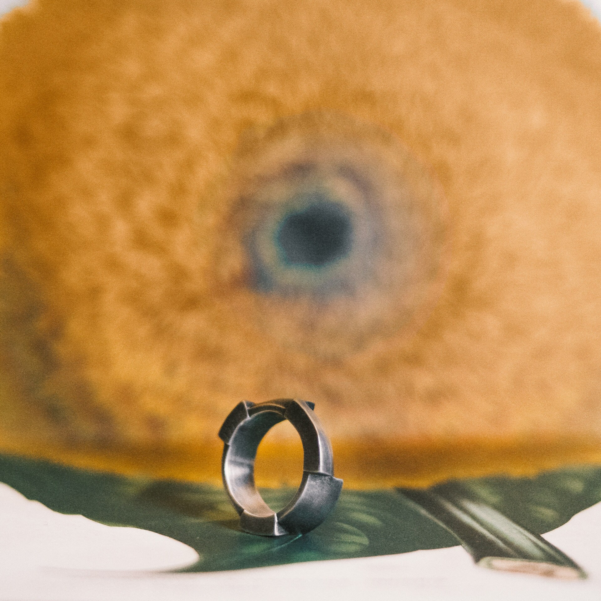 8mm Sterling Silver Cog Ring, Industrial Geometric Statement Unisex ...