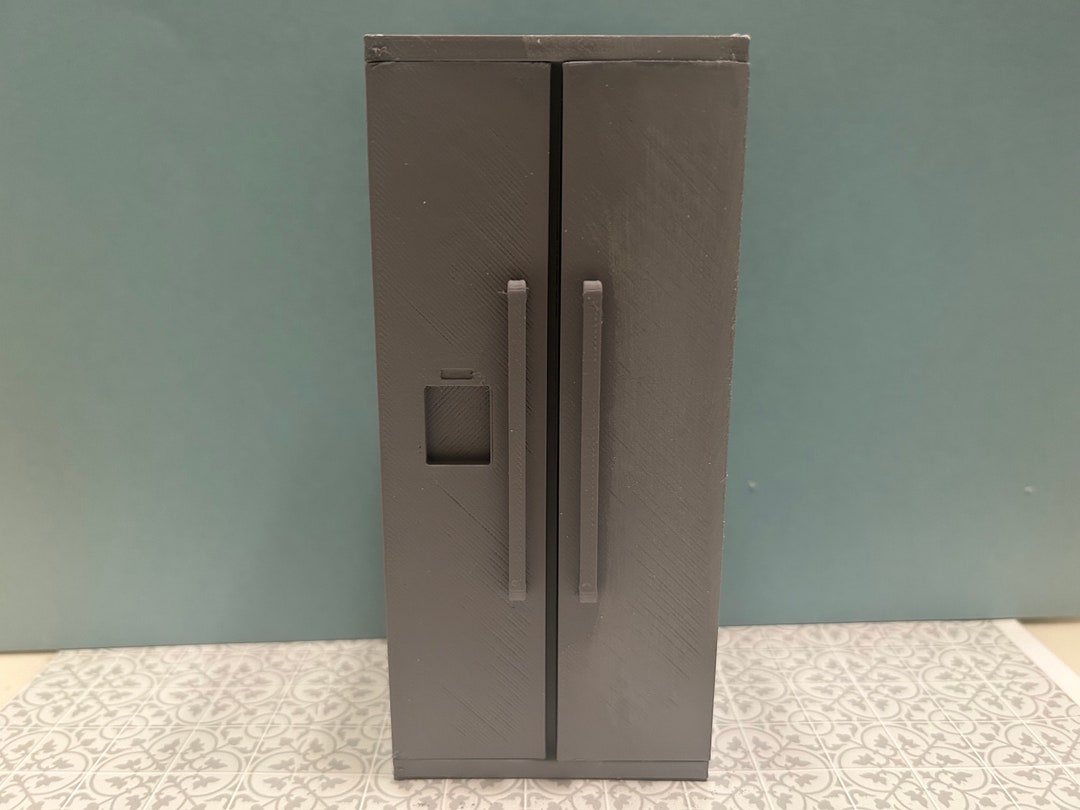 1:12 Scale Unfinished Refrigerator , Kitchen Miniature With Openable ...