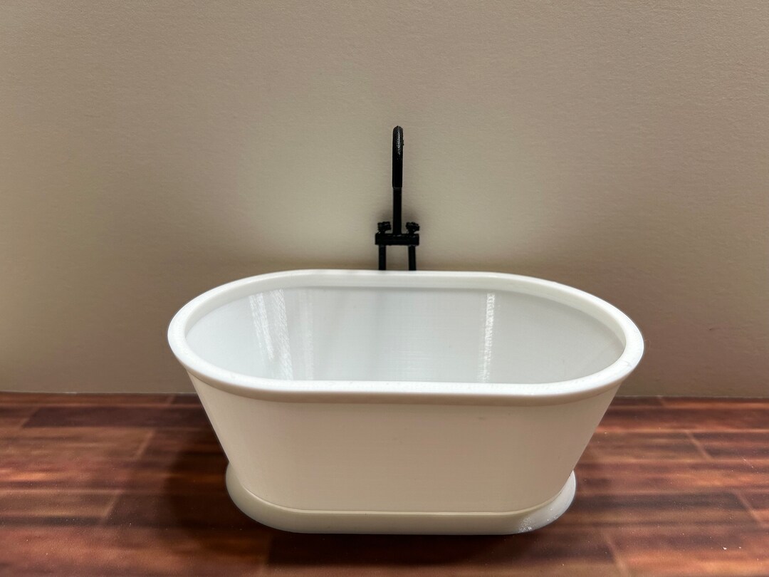 1:12 Scale Bath Tub, Farmhouse Style Miniature - Etsy