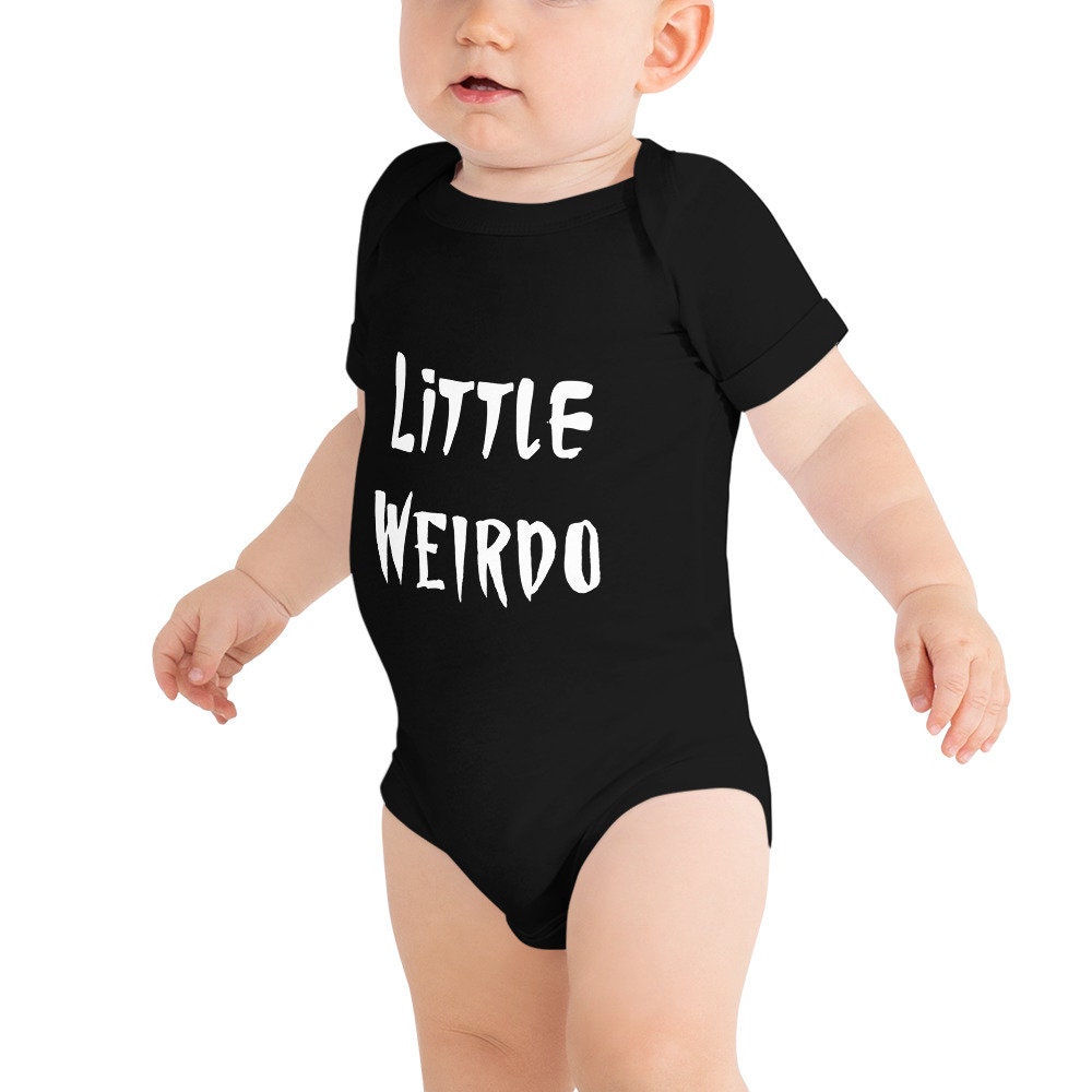 Little Weirdo Goth Baby One Piece | Etsy