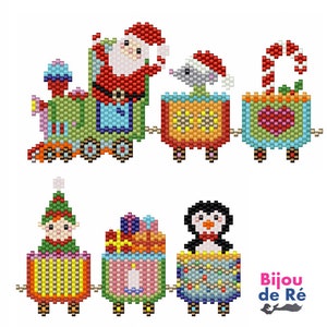 Beading Pattern the Christmas Train - Etsy
