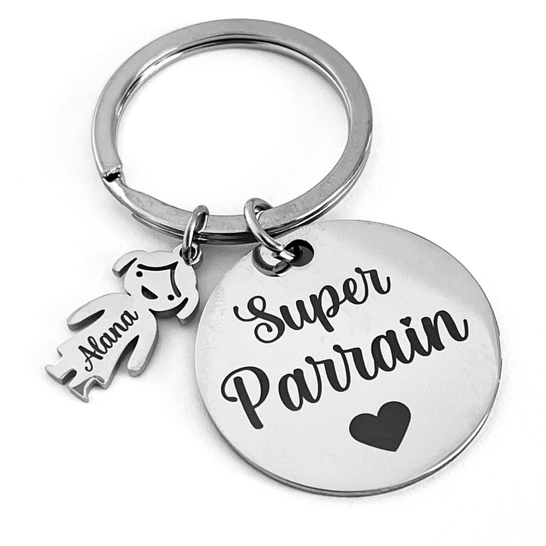 Personalized Stainless Steel Family Keyring - Etsy