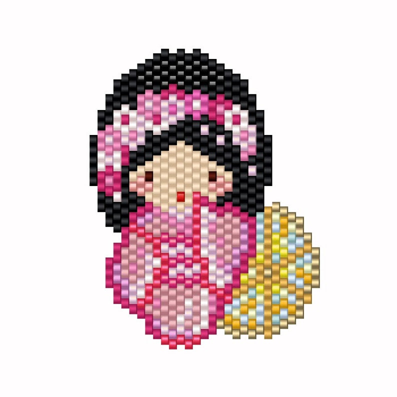 N5 / Kokeshi Miyuki Pattern / Miyuki Pattern / Miyuki Pattern / Miyuki ...
