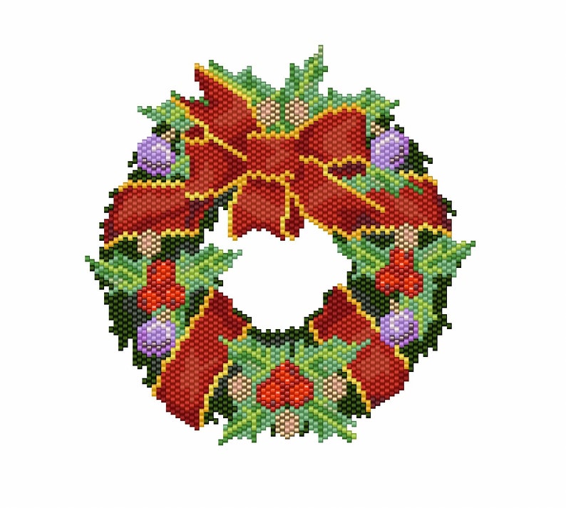 Christmas Wreath Weaving Diagram - Etsy