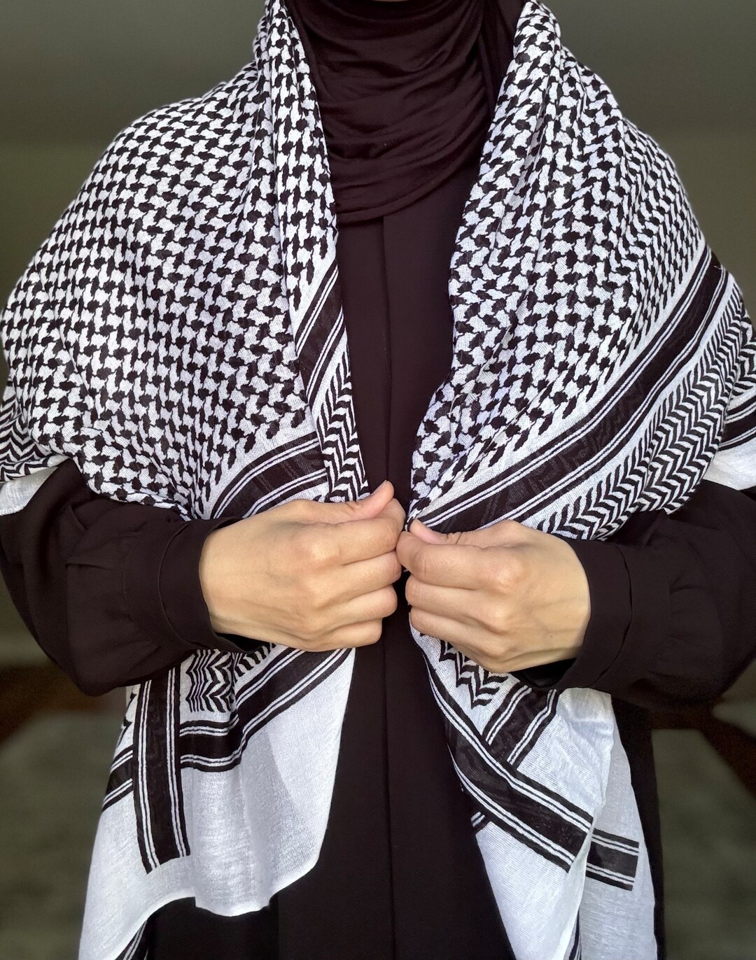 Woven Palestinian Keffiyeh | Traditional Unisex Scarf - Etsy