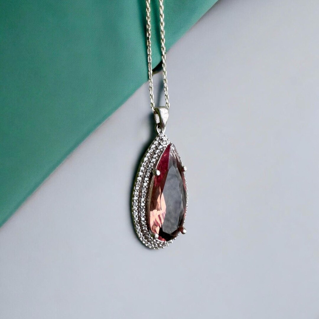 Turkish Emerald Handcrafted Zultanite Necklace – Sterling Silver ...