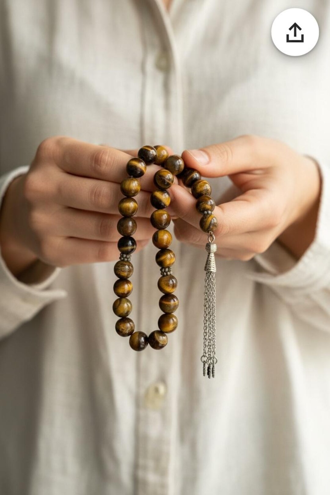 Handmade Tiger’s Eye Tasbih 33 Beads – Turkish Prayer Beads - Etsy