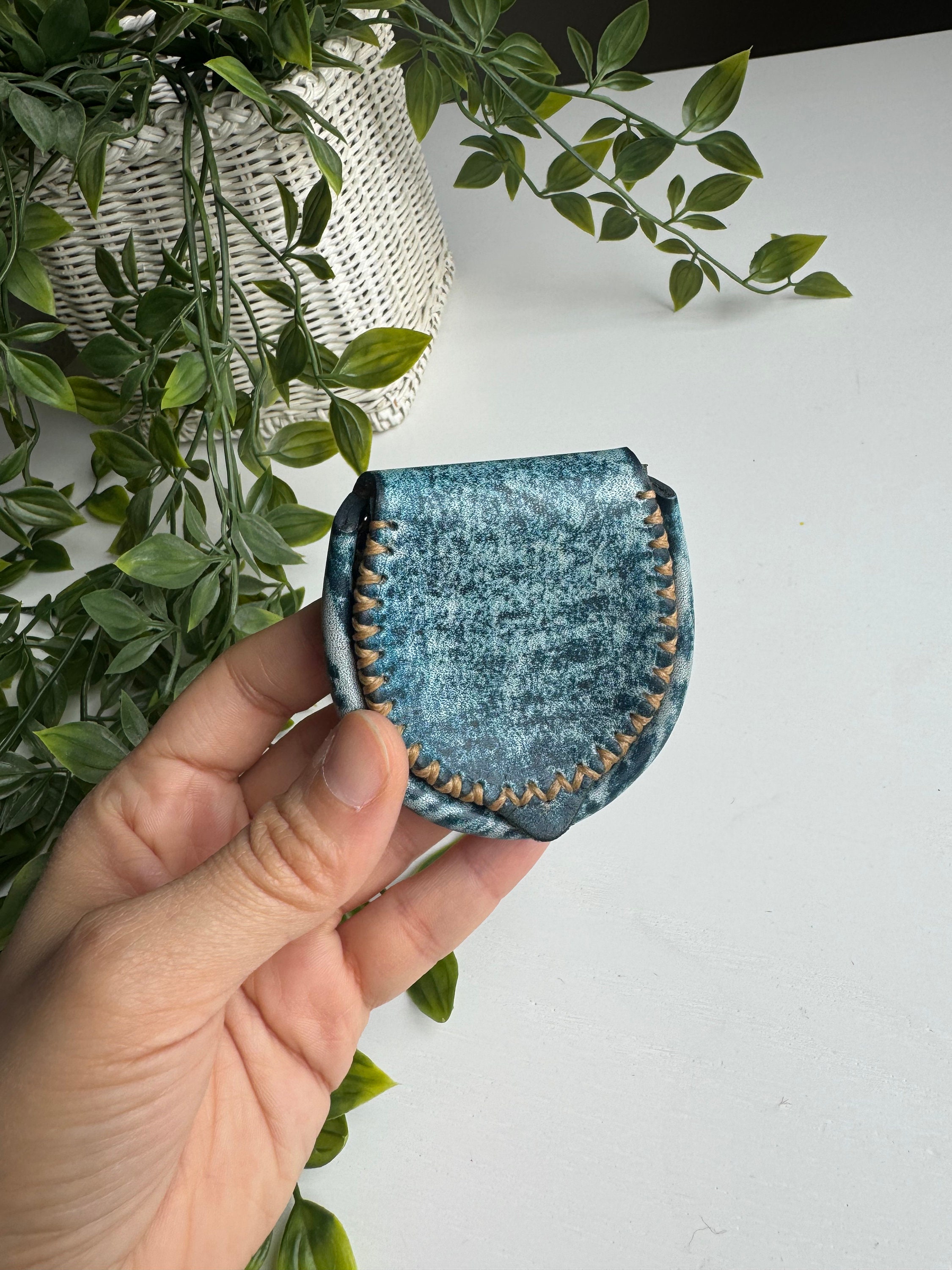 Leather Handmade Coin Purse Horseshoe Purse - Etsy