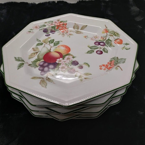 Johnson Brothers White Octagon Dinner Plates - Etsy