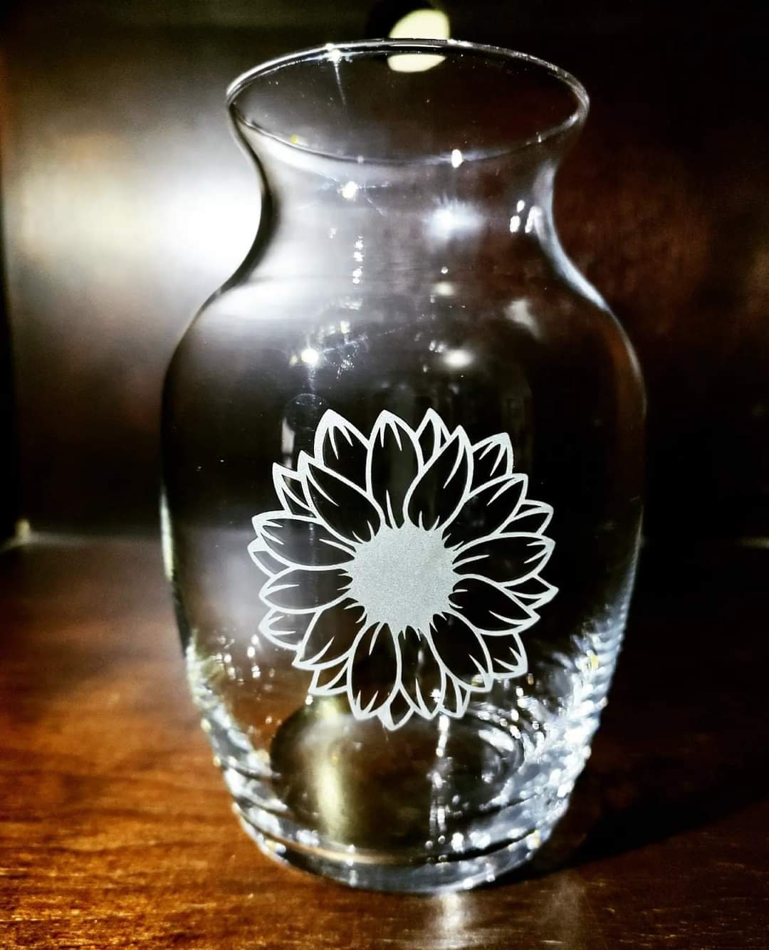 Etched Glass Vase, Custom Etching, Unique Gift, Mothers Day, Wedding Gift, Personalized ...