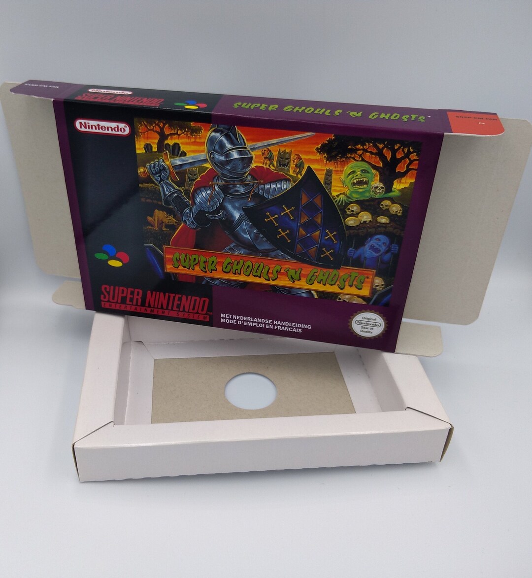 Super Ghouls 'n Ghosts - Replacement Box With Inner Tray Option - PAL ...
