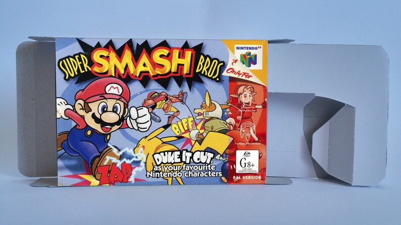 Super Smash Bros Box With Insert Option Nintendo 64/ N64 | Etsy