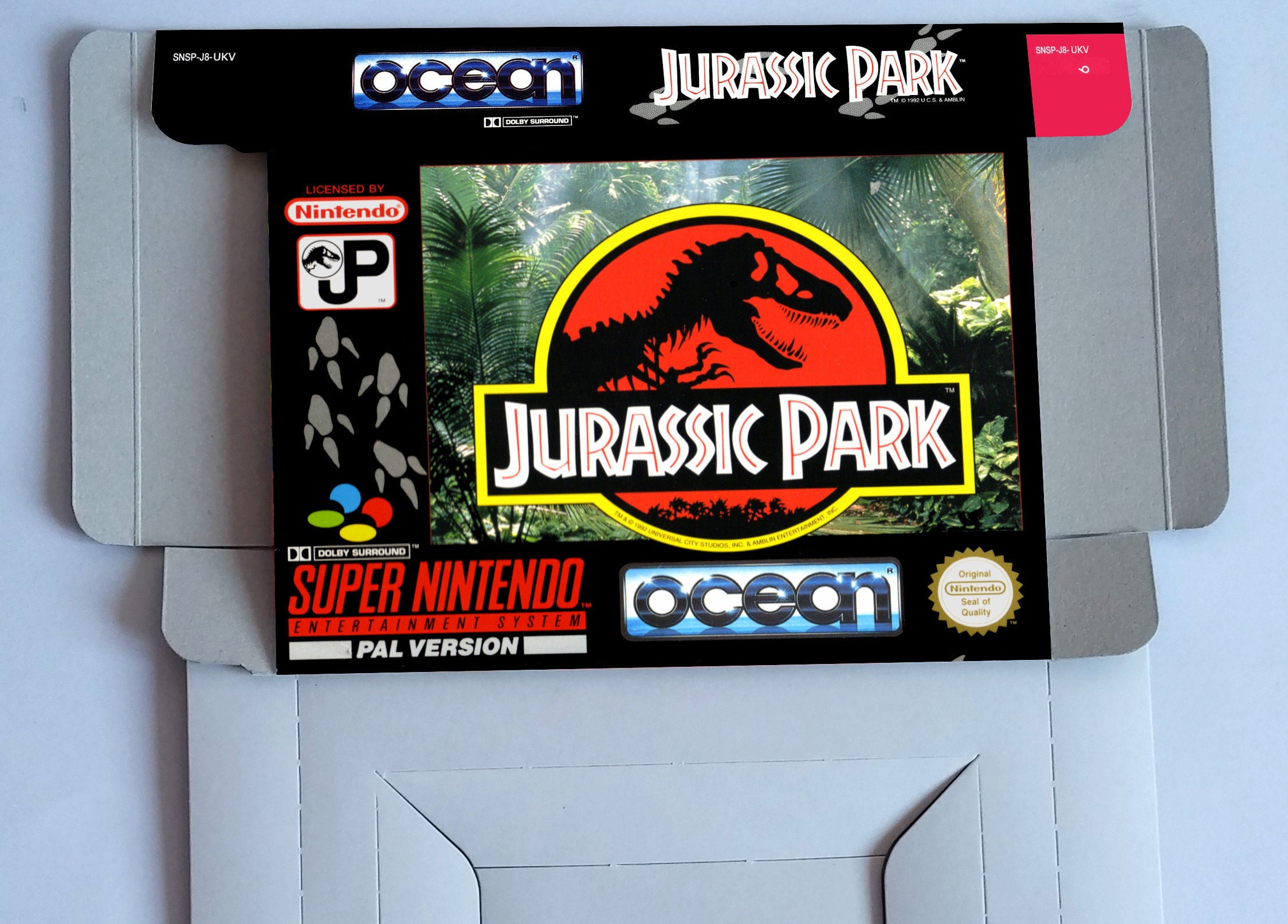 Jurassic Park - Replacement Box With Insert Option - PAL or NTSC Region ...
