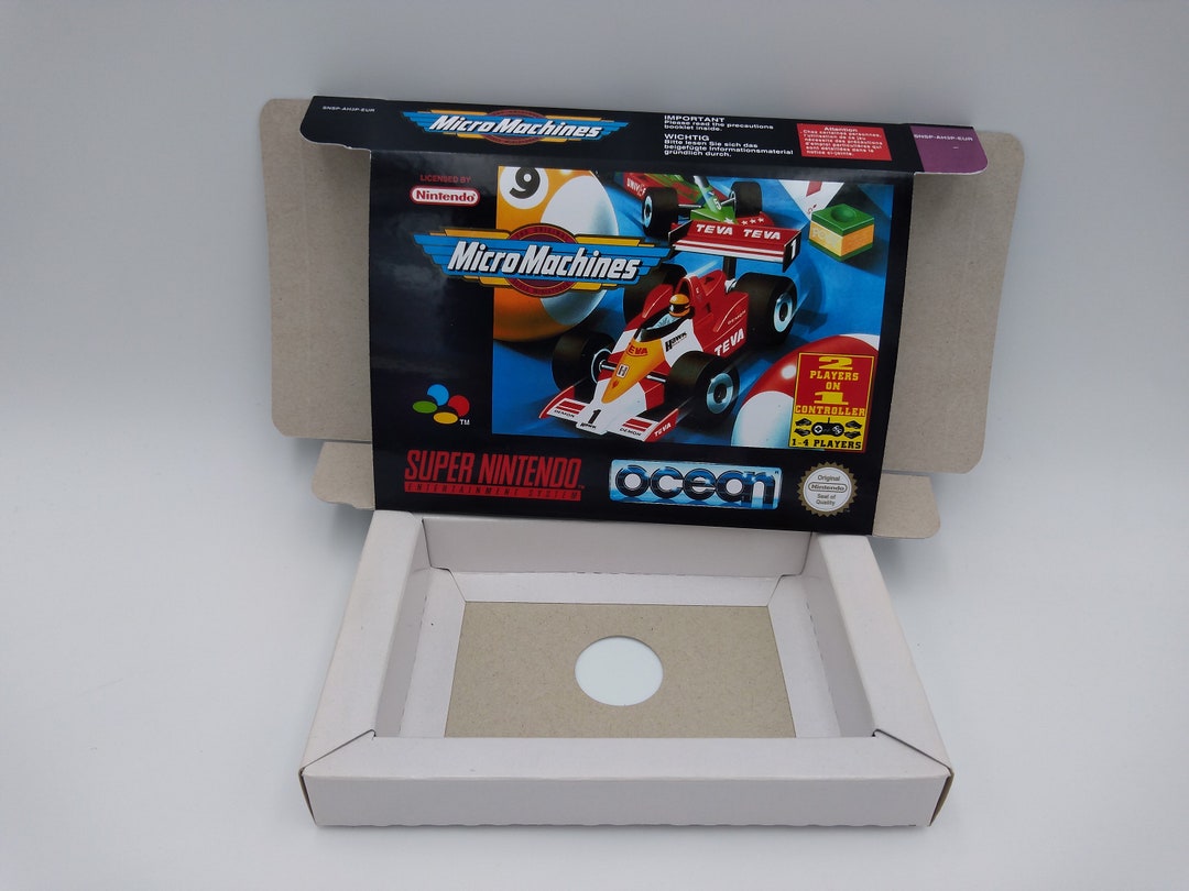 Micro Machines - Replacement Box With Inner Tray Option - SNES - Thick ...