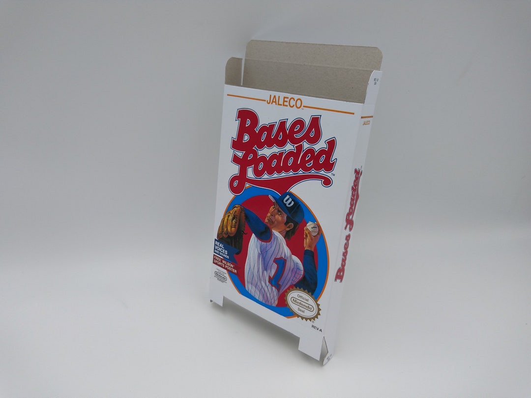 Bases Loaded - Replacement Box, Dust Cover, Block - NES - NTSC - Thick ...
