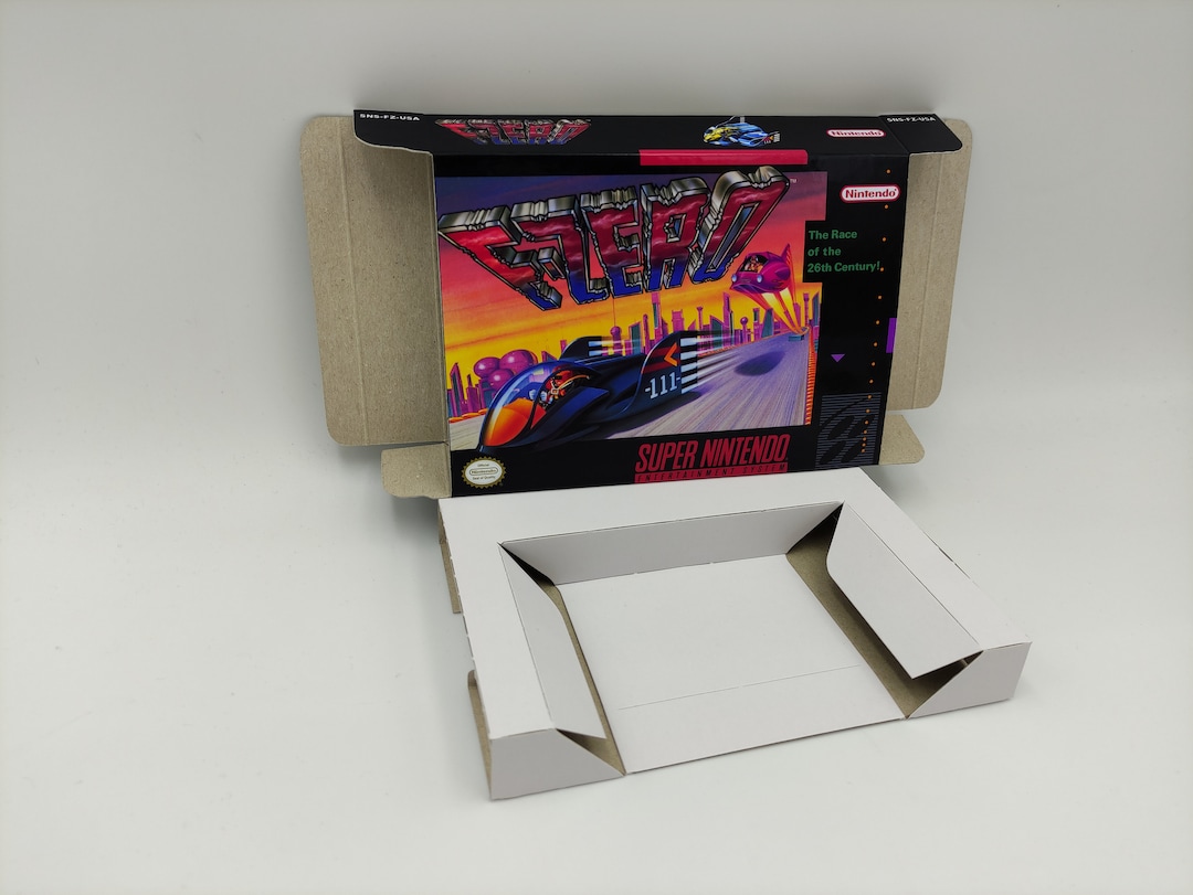 F-zero - NTSC or PAL - Replacement Box With Inner Tray Option - SNES ...
