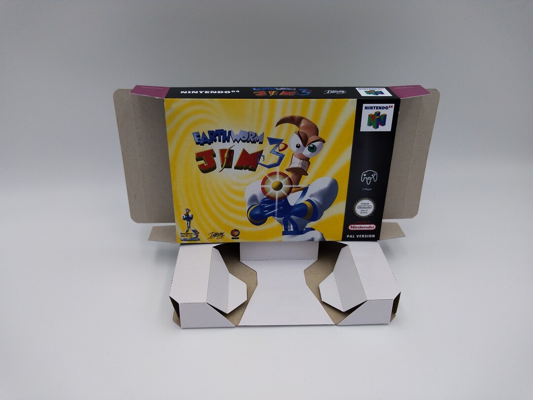 Earthworm Jim 3D - Box With Inner Tray Option - PAL Region - N64 ...