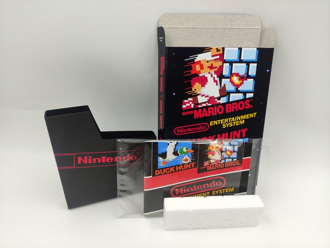 Super Mario Bros./ Duck Hunt. - Replacement Box, Manual, Dust Cover ...