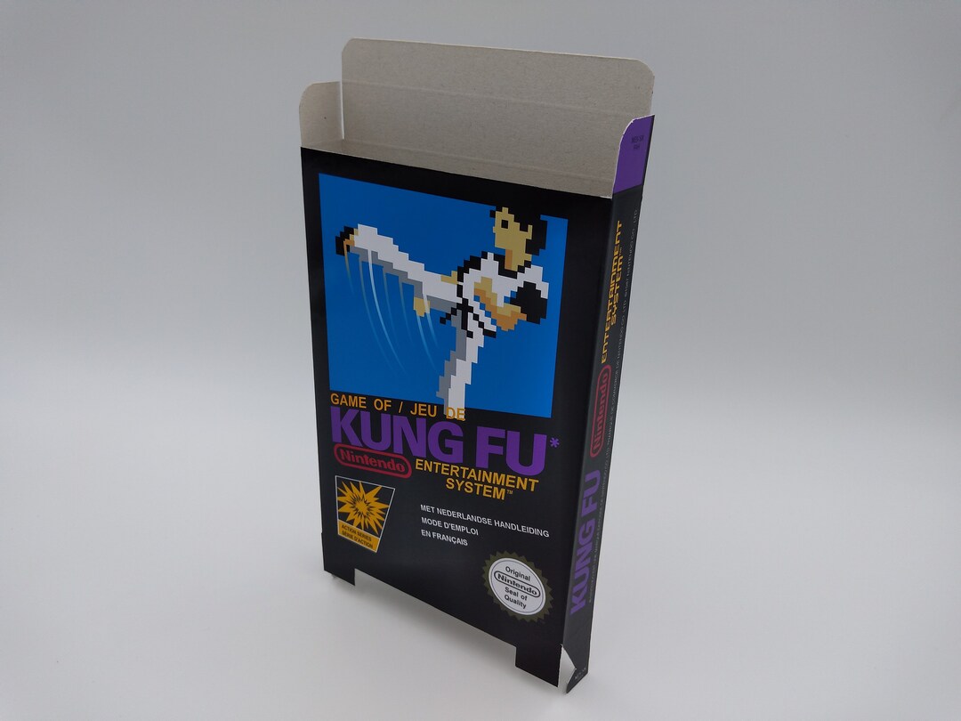 Kung Fu - Replacement Box, Dust Cover, Block - NES - NTSC or PAL ...
