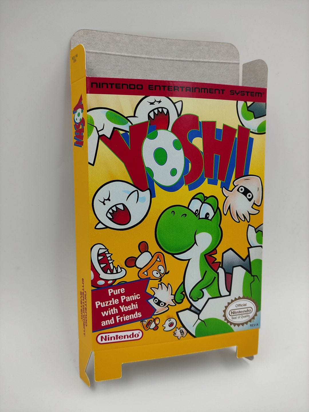 Yoshi - Replacement Box, Dust Cover, Block - NES - Thick Cardboard as ...