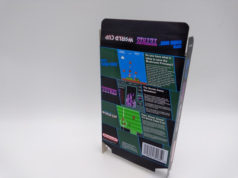 Super Mario Bros, Tetris, World Cup - Replacement Box, Dust Cover ...