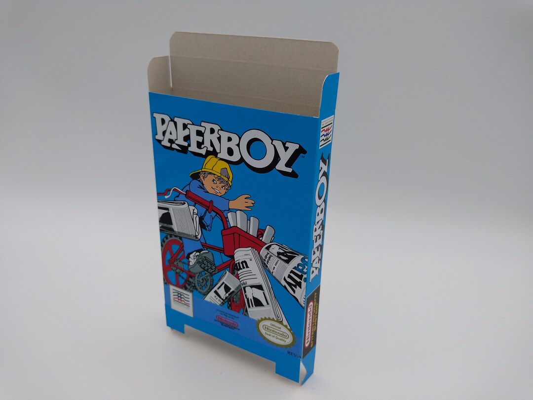 Paperboy - Replacement Box, Dust Cover, Block - NES - NTSC or PAL ...