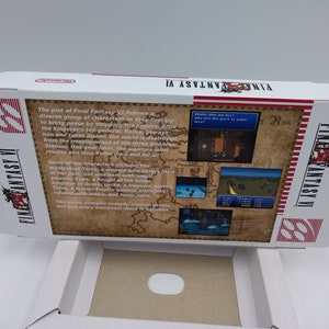 Final Fantasy VI - Replacement Box With Inner Tray Option - SNES ...