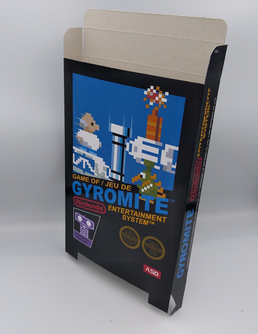 Gyromite - Replacement Box, Dust Cover, Block - Nintendo Entertainment ...