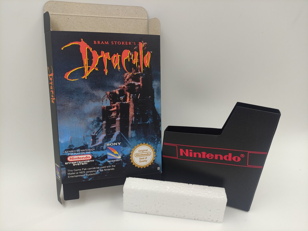 Bram Stoker's Dracula - Replacement Box, Dust Cover, Block - NES - PAL ...