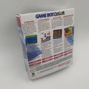 Game Boy Color Blue - Replacement - Console Box - Box Only - Gray ...