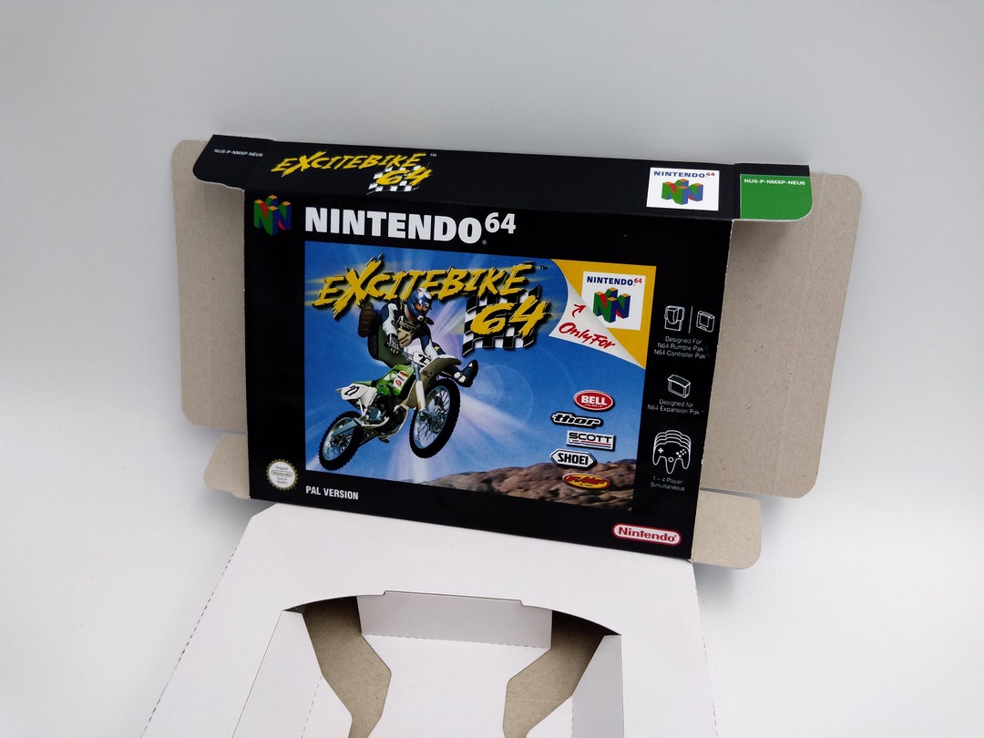 Excitebike 64 - NTSC or PAL - N64 - Box Replacement With Inner Tray ...