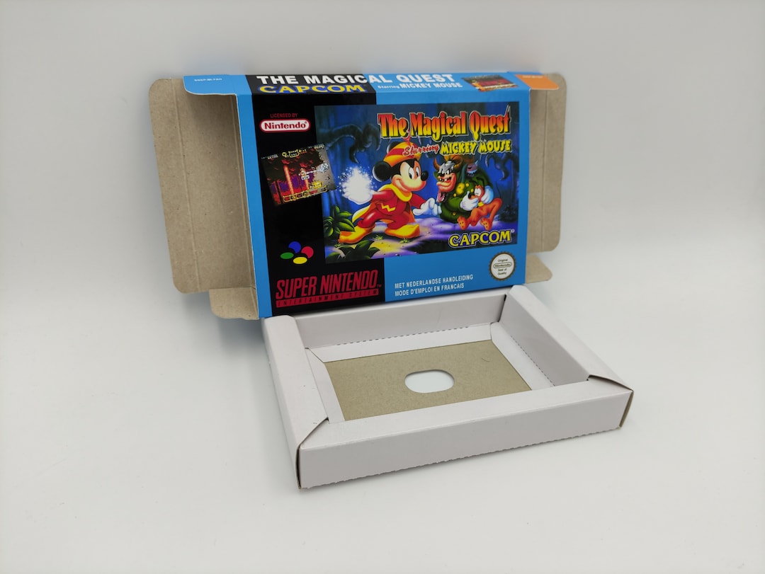 The Magical Quest Starring Mickey Mouse - Replacement Box With Inner ...