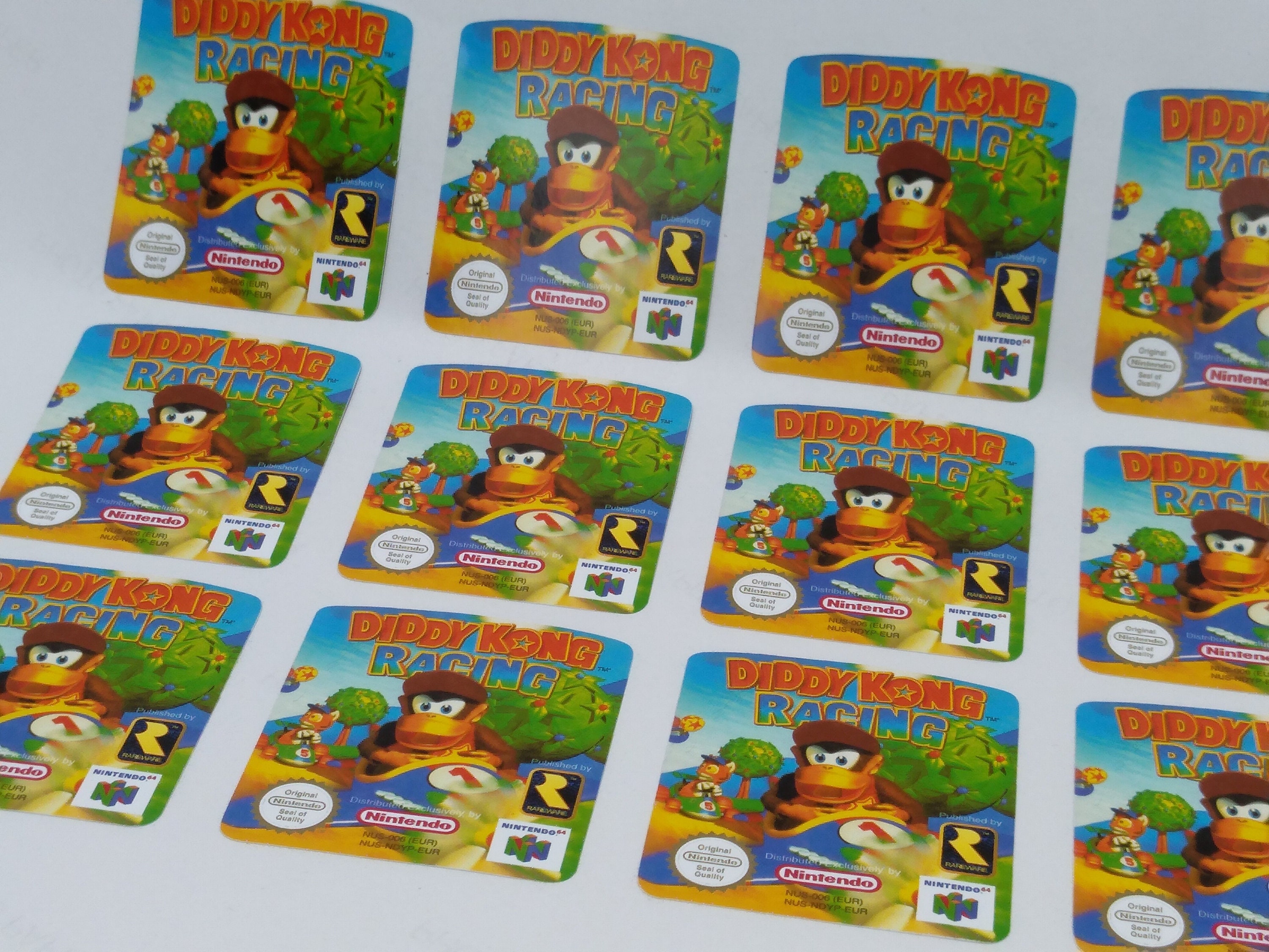 Diddy Kong Racing - Label/ Sticker for Nintendo 64 Cartridge ...