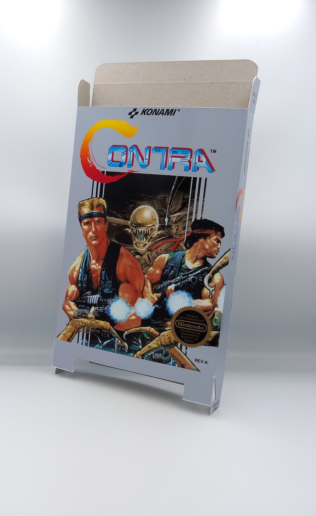 Contra/ Probotector - Replacement Box, Dust Cover, Block - NES - NTSC ...