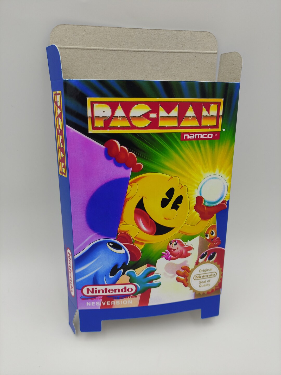 Pac-man - Replacement Box, Dust Cover, Block - NES - Thick Cardboard as ...